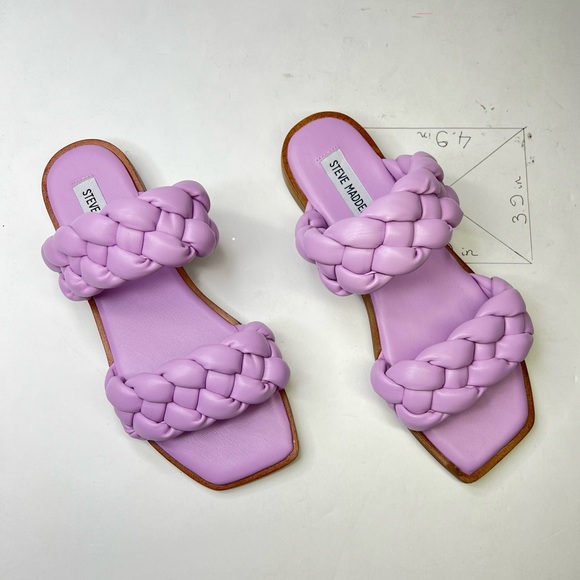 Steve Madden | Shoes | Steve Madden Womens Spain Braided Sandals Lilac ...
